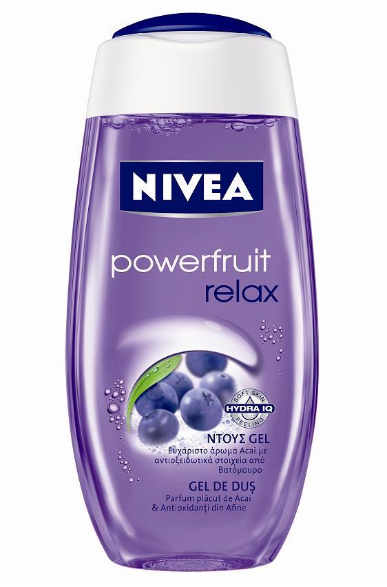 Noul gel de dus NIVEA Powerfruit Relax si balsamul de buze NIVEA Lip ...