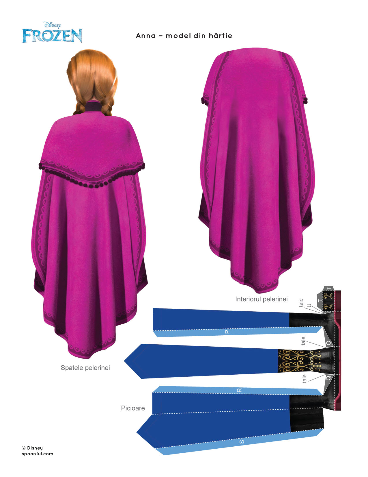 Anna - model de hartie - spate | PLANSE DE DECUPAT | Educatie | Copilul.ro