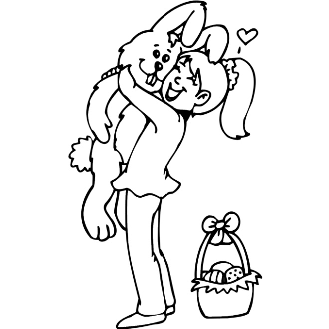 Fetita cu Iepuras de jucarie | Motive de Paste | Educatie | Copilul.ro