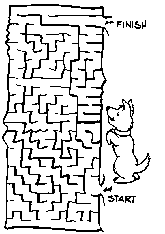 Labirint cu catelus | Motivul labirintului | Educatie | Copilul.ro