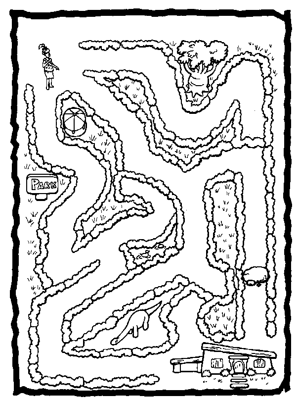 Labirint spre parc | Motivul labirintului | Educatie | Copilul.ro