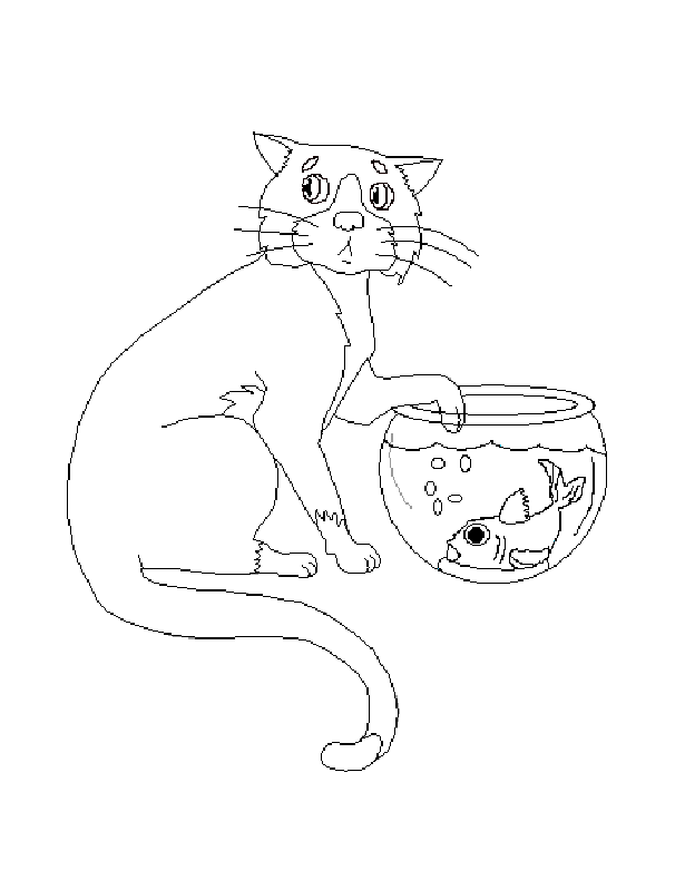 Puisor indragostit | Planse de colorat amuzante | Educatie | Copilul.ro